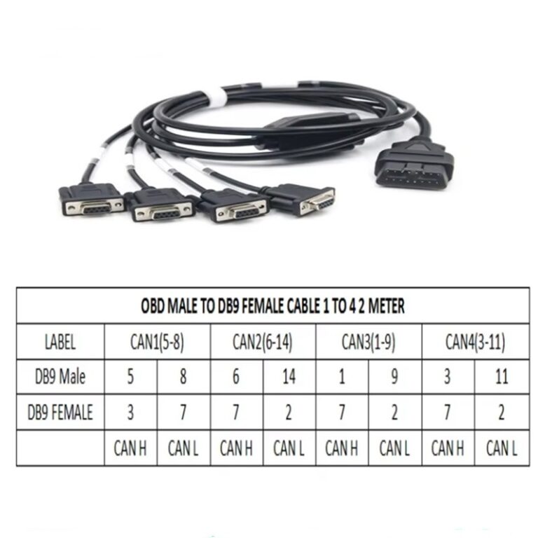 16 Pin OBD Cable to VGA DB9 Pin Female ST-SOC-604B