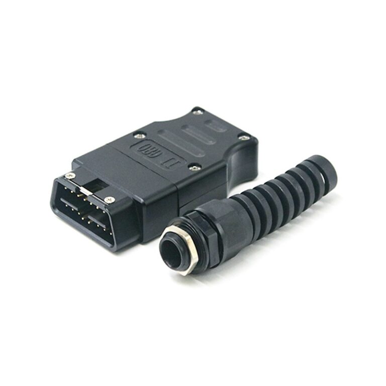 Alloy Metal OBD Connector Male 16 Pin ST-SOM-101SC