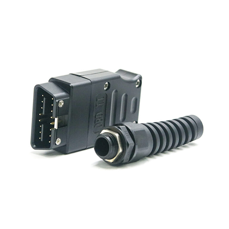 Alloy Metal OBD Connector Male 16 Pin ST-SOM-101SC